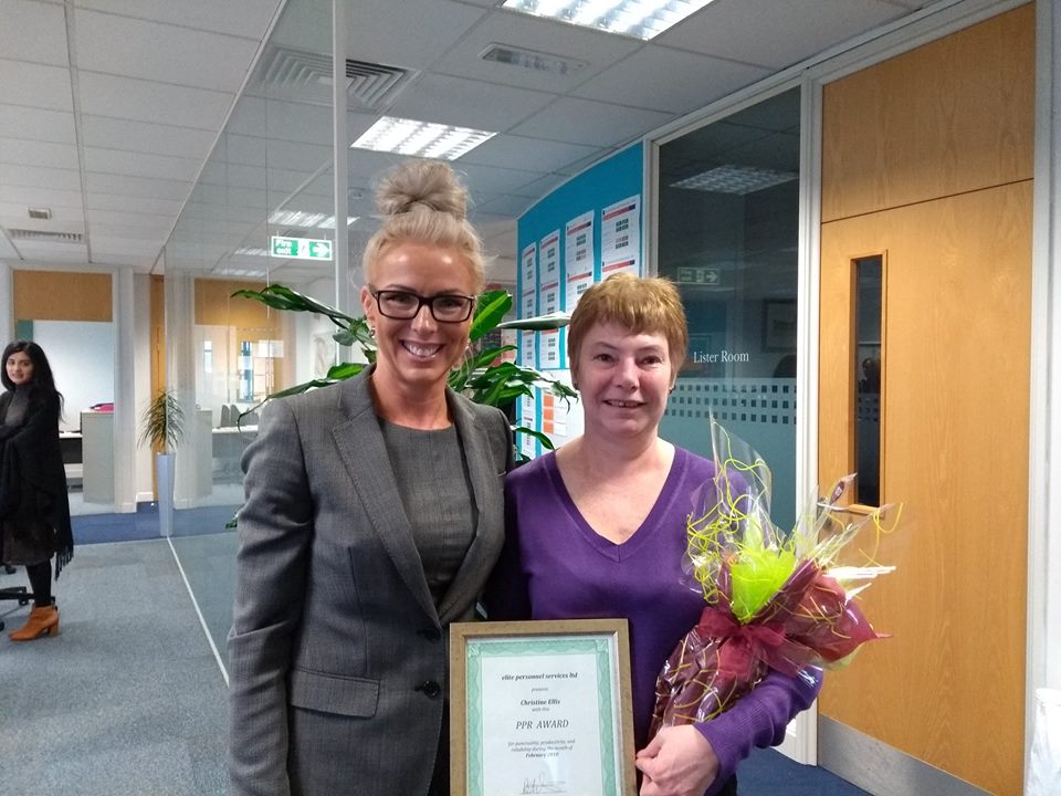 February 2018 PPR Award Winner - Christine Ellis - Elite Personnel