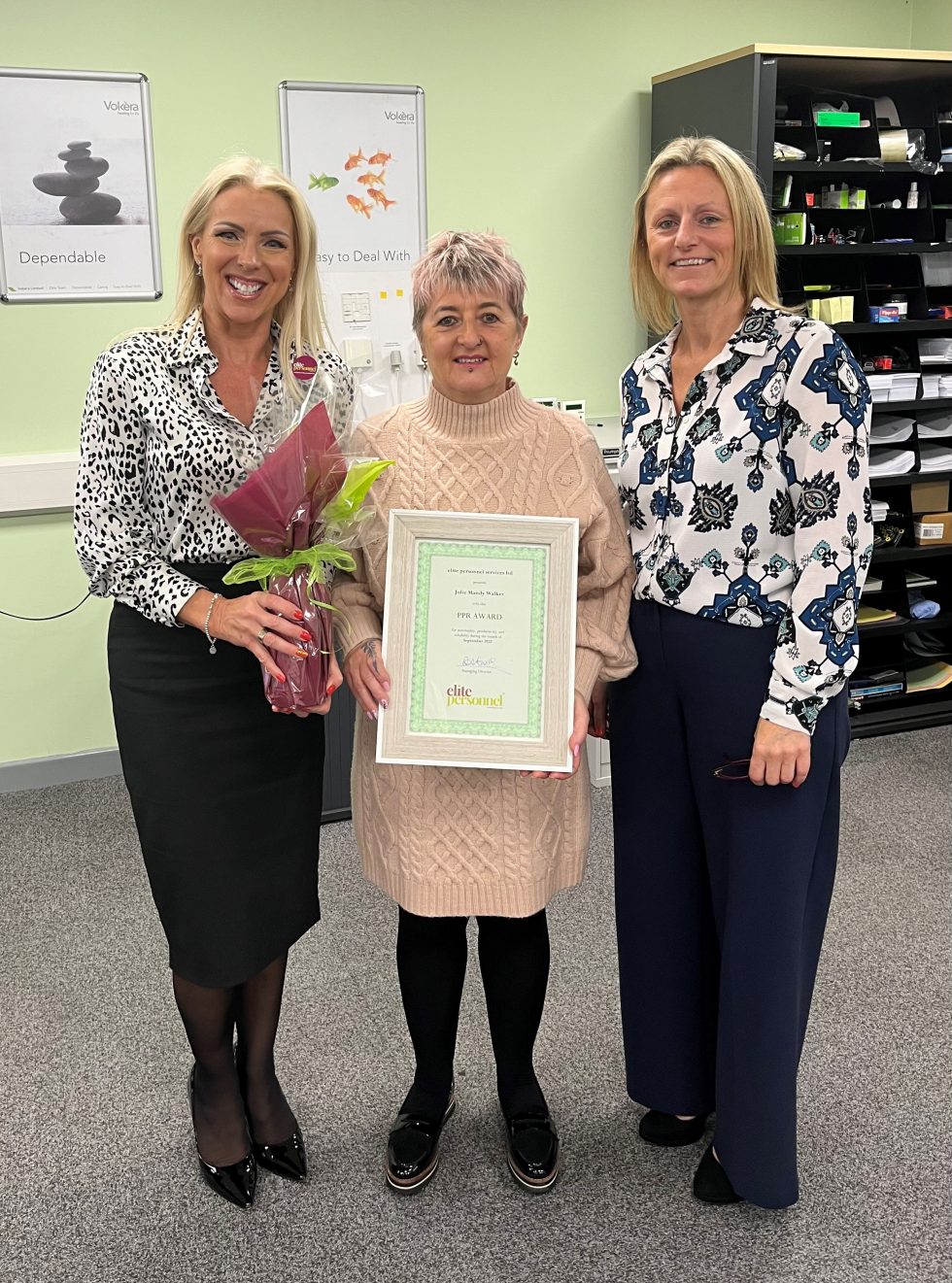 September 2022 Temporary Worker Award Winner - Mandy Walker - Elite ...